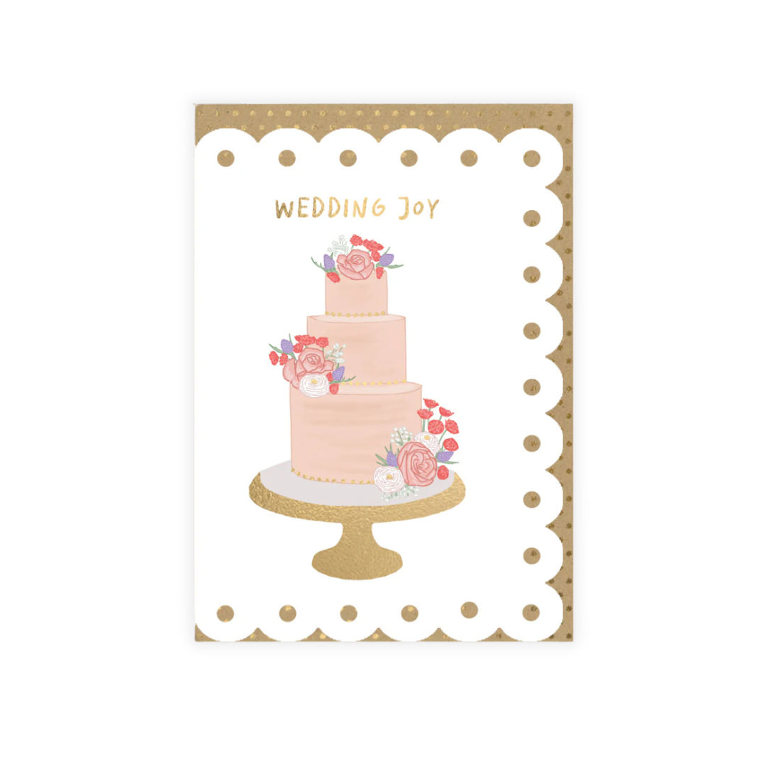 'Wedding Card With Cake And Broderie Border' Card – Swish Furniture ...