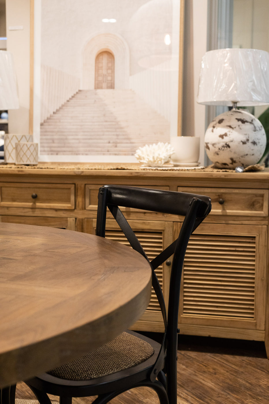 Ronde Round Dining Table All Natural | 3 Sizes – Swish Furniture, Gifts ...